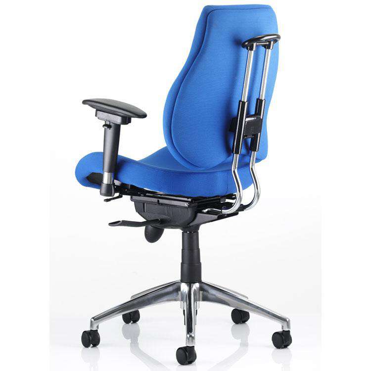 Dynamic Chiro Plus Ergonomic 24Hr Executive Chair in Blue Fabric